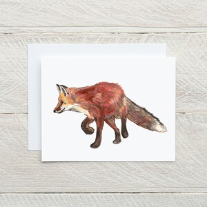 Fox Note Cards, Foxes, Set of Folded Cards, 6, 8, or 12, Fox Notecards ...