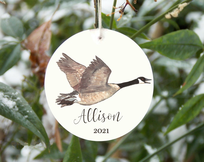 GOOSE CHRISTMAS ORNAMENT. Perfect for the Bird Lover or Hunter in Your ...