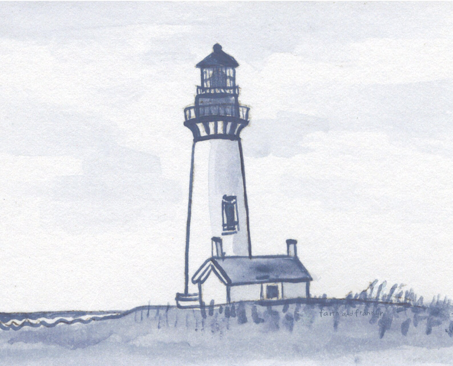 Lighthouse Print Lighthouse Painting Lighthouse Art - Etsy