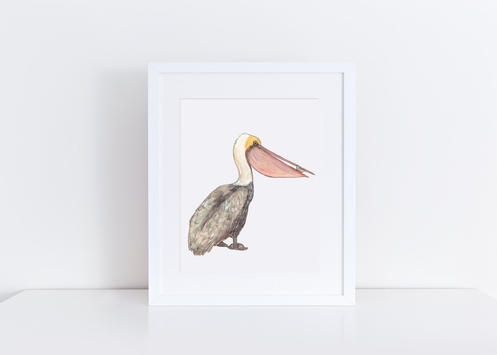 Pelican Art, Pelican Print, Pelican Painting, Coastal Wall Decor, Beach ...