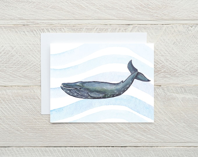 Whale Note Cards Stationery Set of 10 Cards With Matching Envelopes - Etsy
