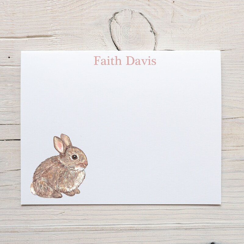 Bunny Note Cards - Etsy