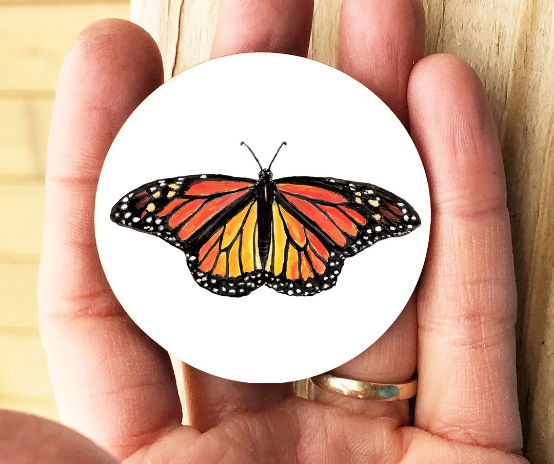 Monarch Butterfly Magnet, Can Be Personalized, Refrigerator Magnet ...