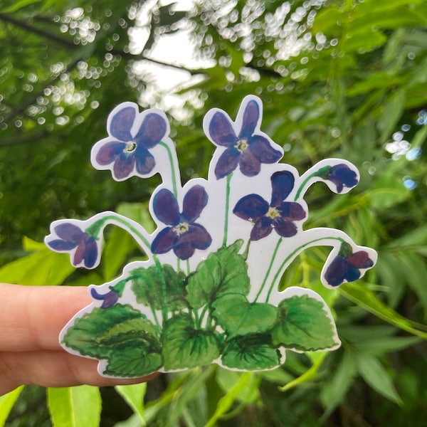 Violet Flower Decal - Etsy