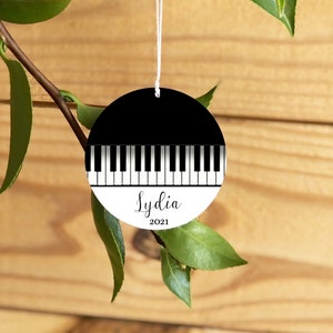 Personalized Piano Christmas Ornament, Pianist Gift, for Musician ...