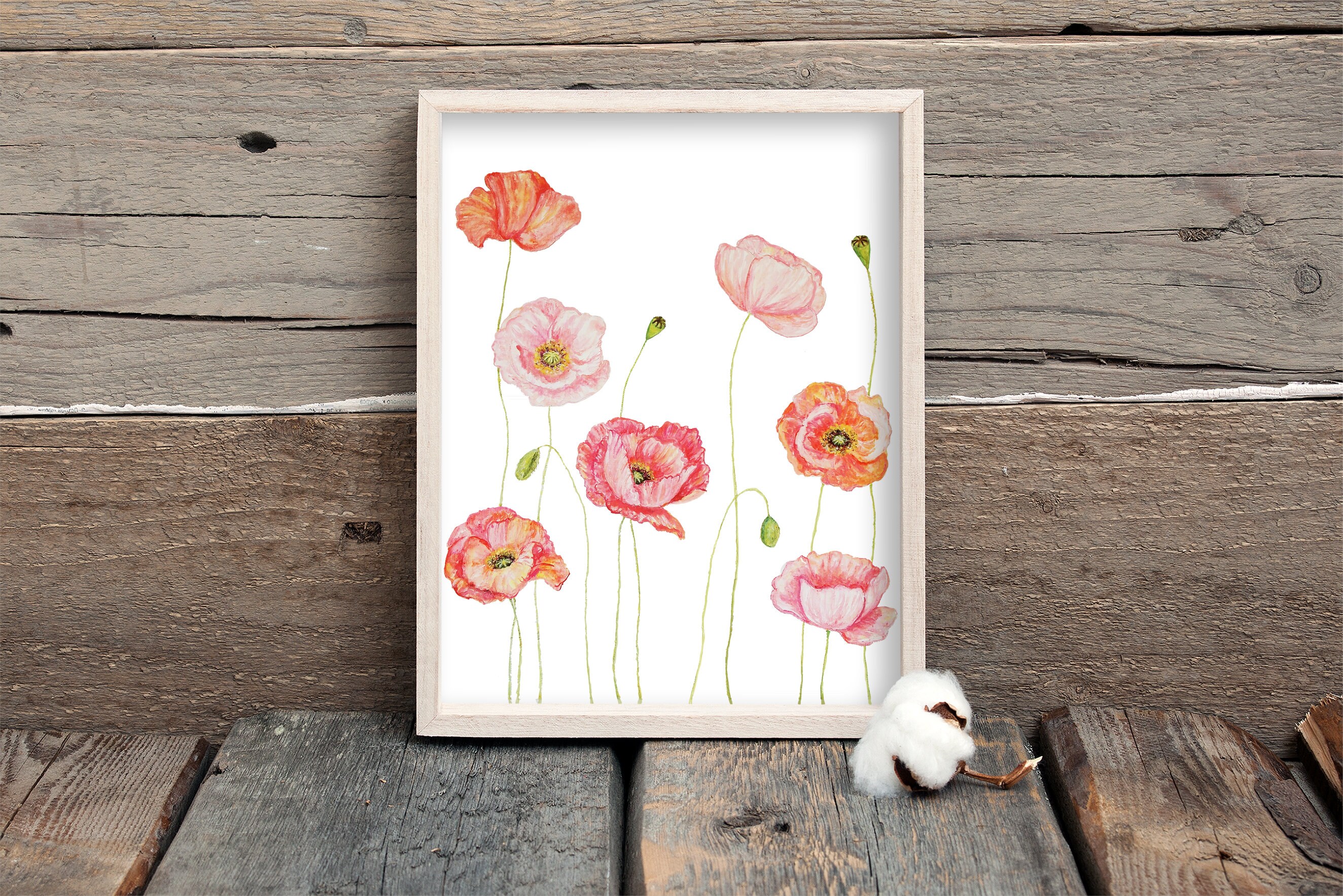 Poppies print poppies painting poppies wall art poppies | Etsy