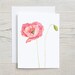 Poppy Note Cards, Folded Cards, Poppy Stationery, Wildflower Notecards ...