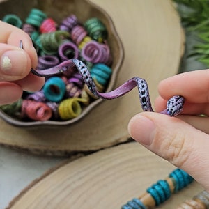 Snake Ring Handmade in Flexible Polymer Clay, Adjustable Animal Ring ...