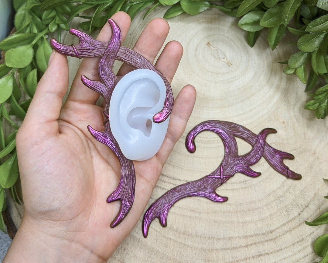 Antlears Fantasy Earcuff. Handmade in Polymer Clay. Faun Jewelry ...