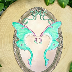 Moth Ear Cuff Handmade in Flexible Polymer Clay, Witch Jewelry, One of ...