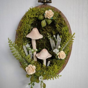 Cottagecore Decor, Mushroom Gift, Embroidery Hoop, Festival Accessory ...