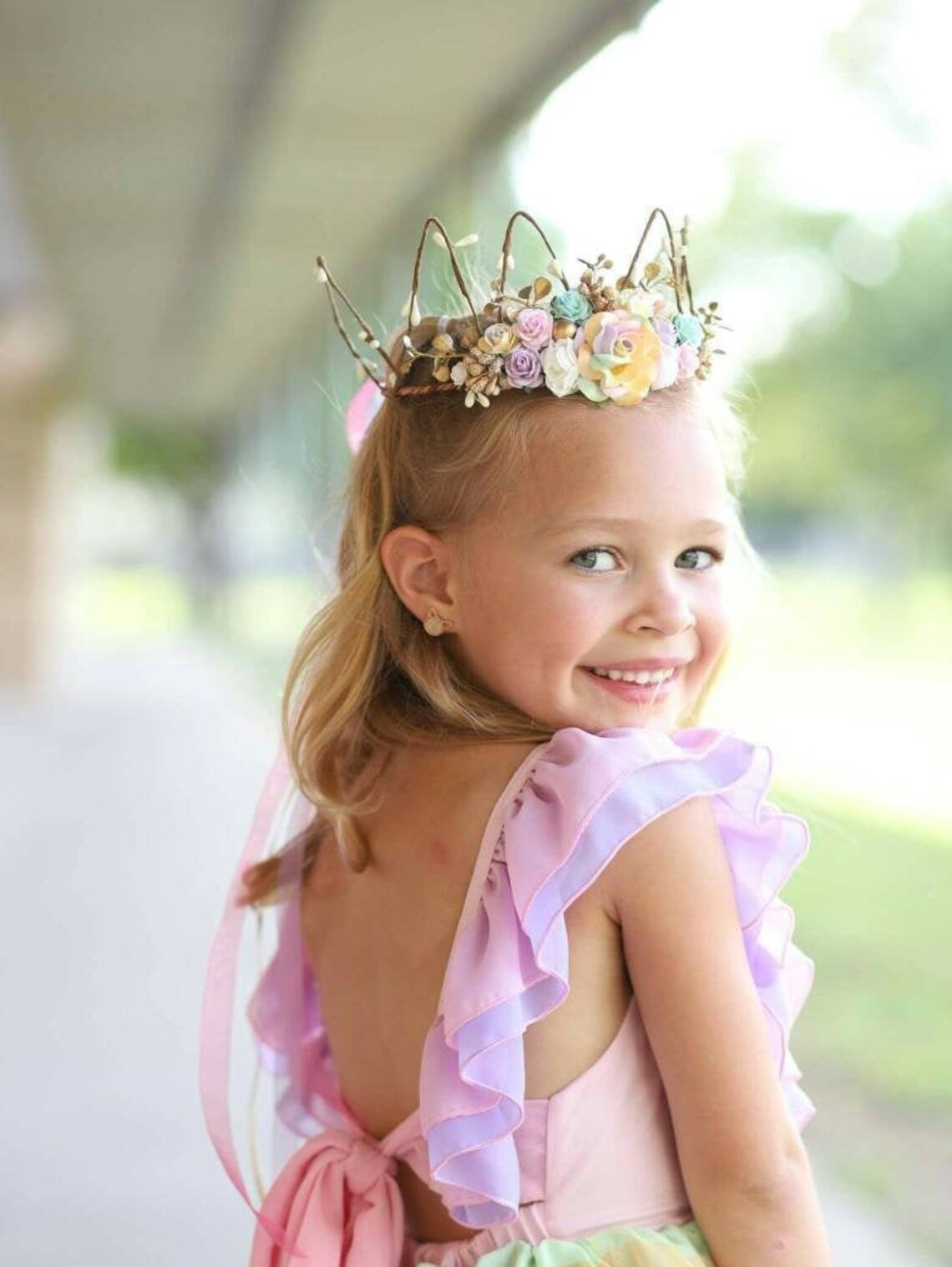 Flower Fairy Crown, Princess Headband, Woodland Photo Prop, Cottage ...