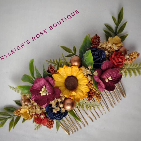 Fall Hair Comb Wedding - Etsy