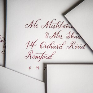 Envelope Addressing Service - Hand Lettered Calligraphy CLASSIC Style ...