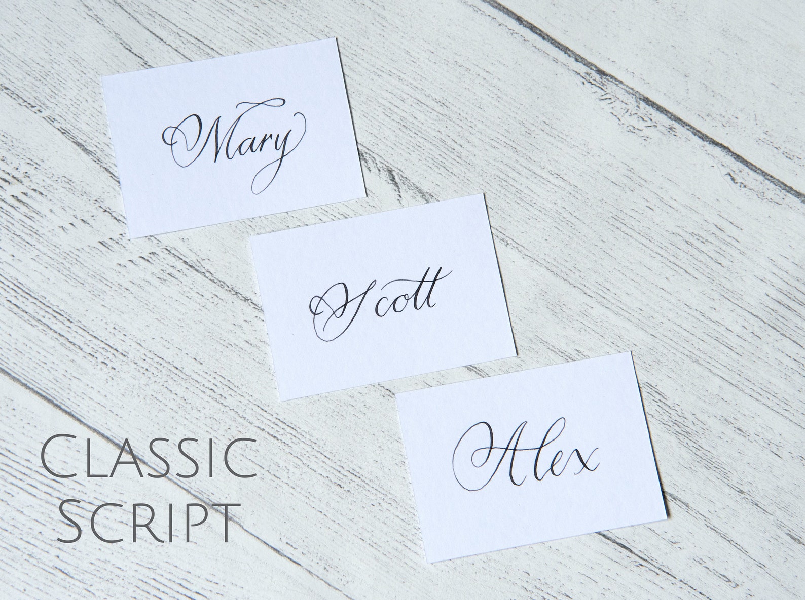 Menus - EARTH Range - Hand Lettered Calligraphy on Kraft Card With Hand ...