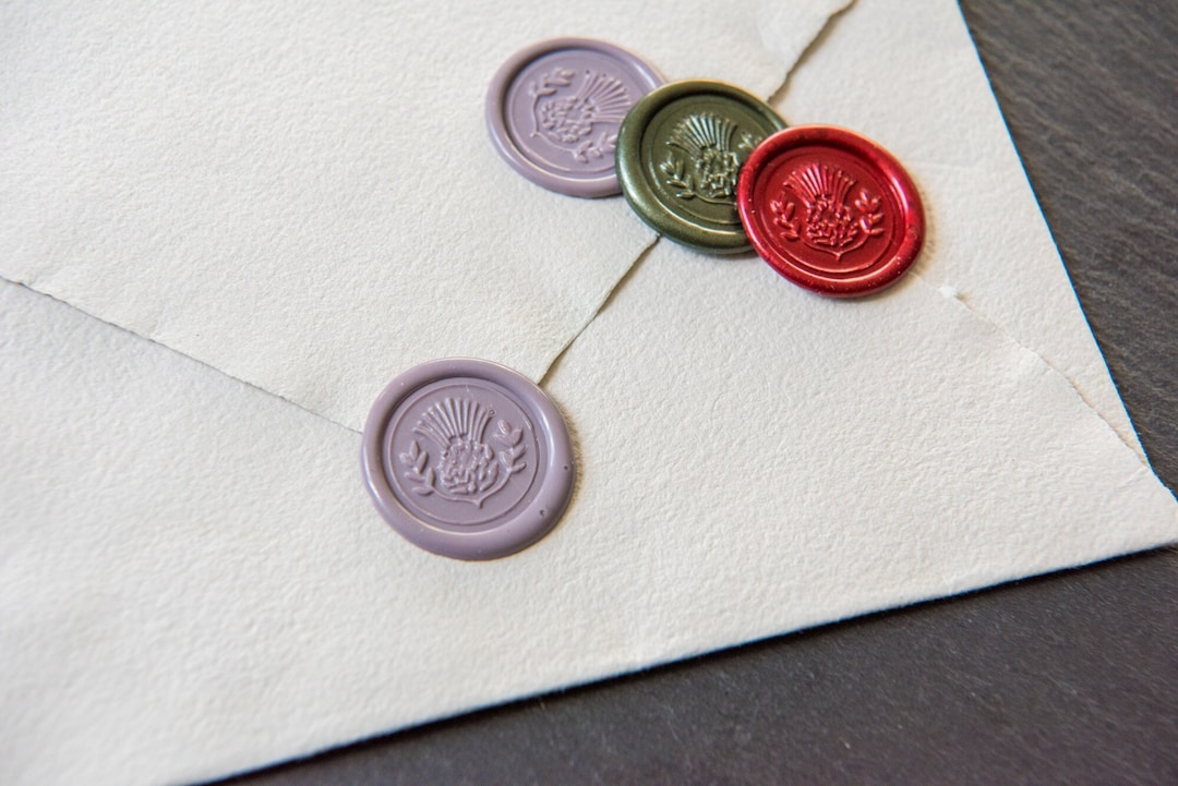 Mini Luxury Self Adhesive Wax Seals - Thistle - Etsy