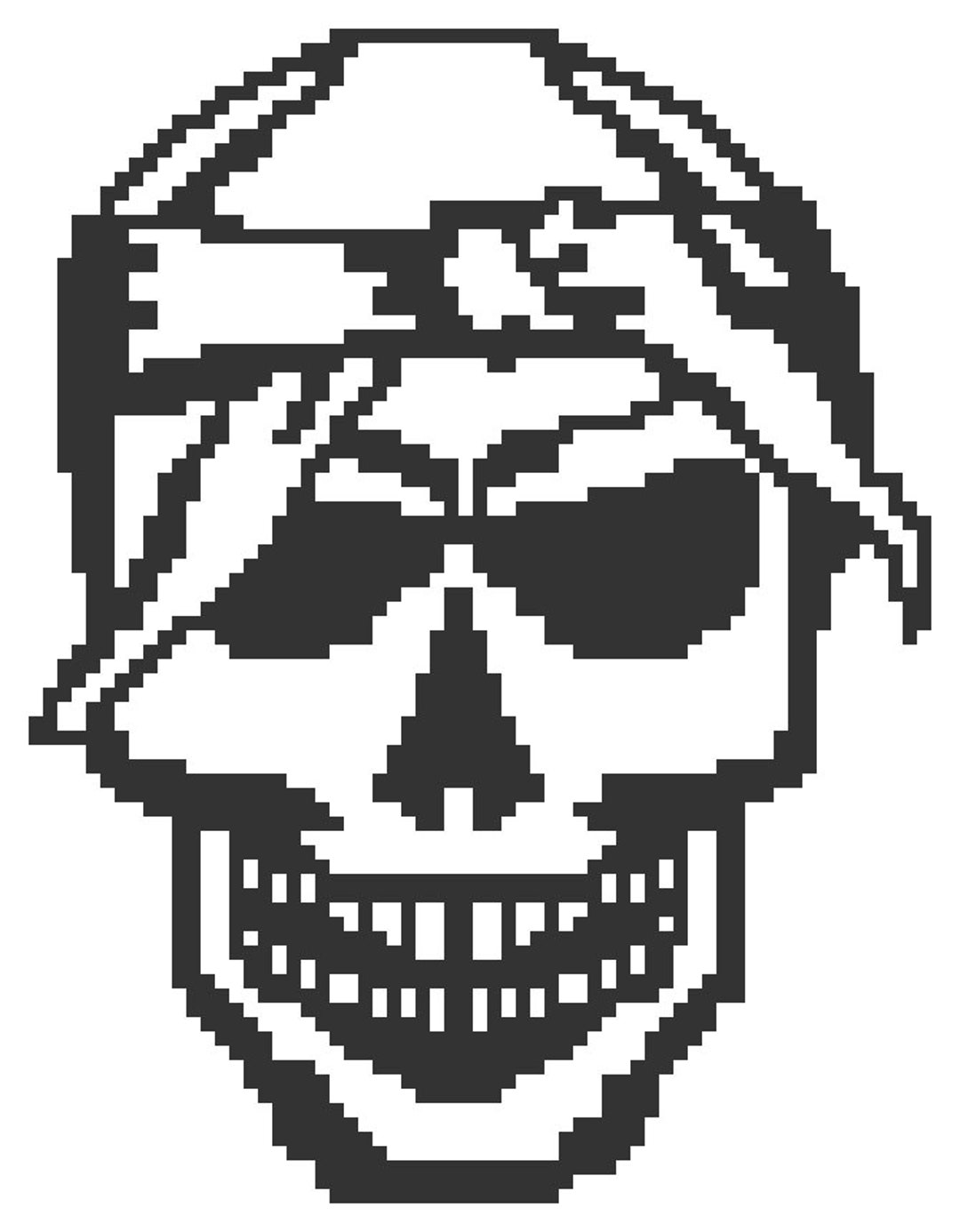 Gangsta Skull Crochet Pattern - Etsy