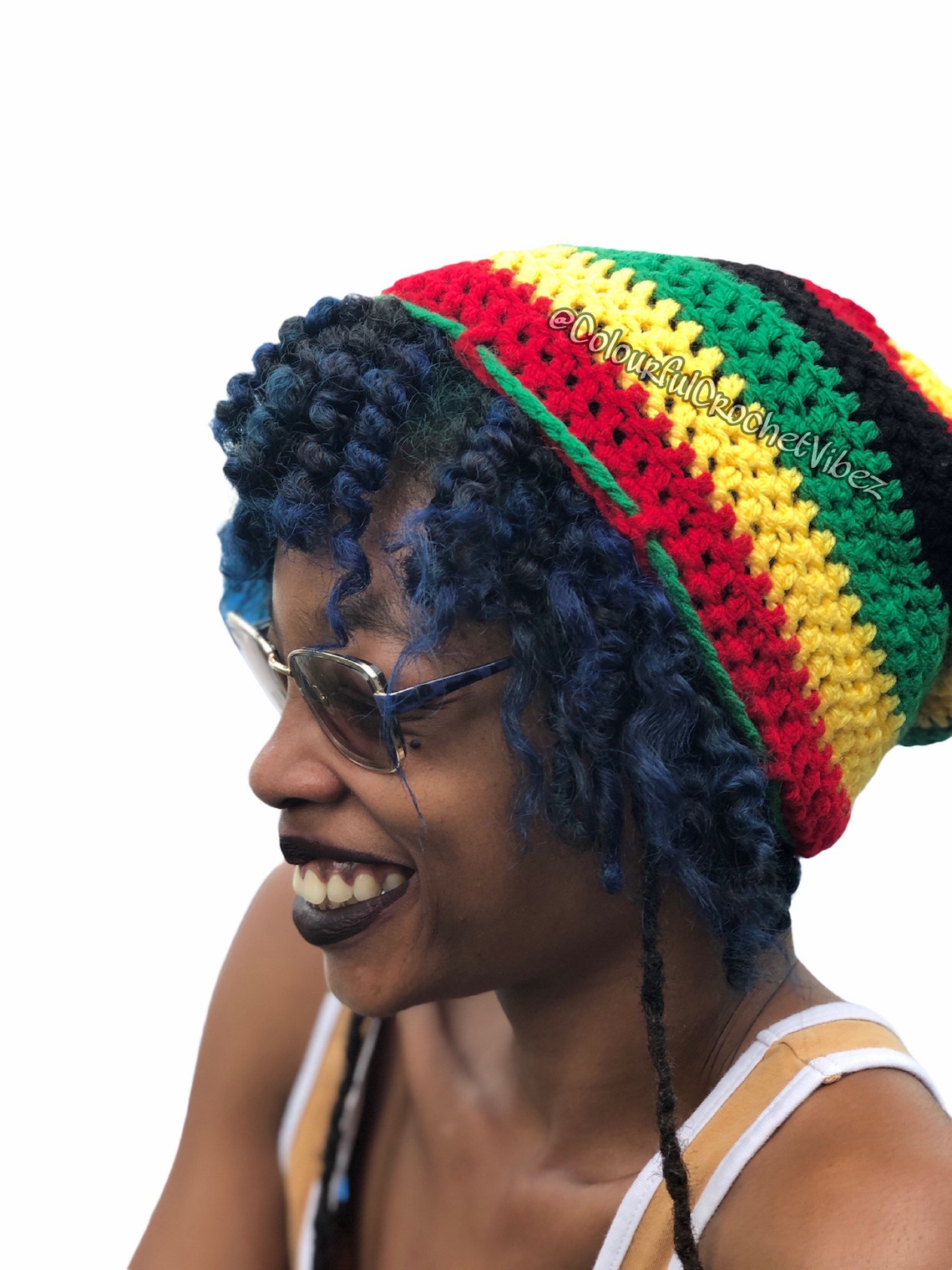 Crochet Rasta Beanie Handmade Rasta Slouch Hat - Etsy