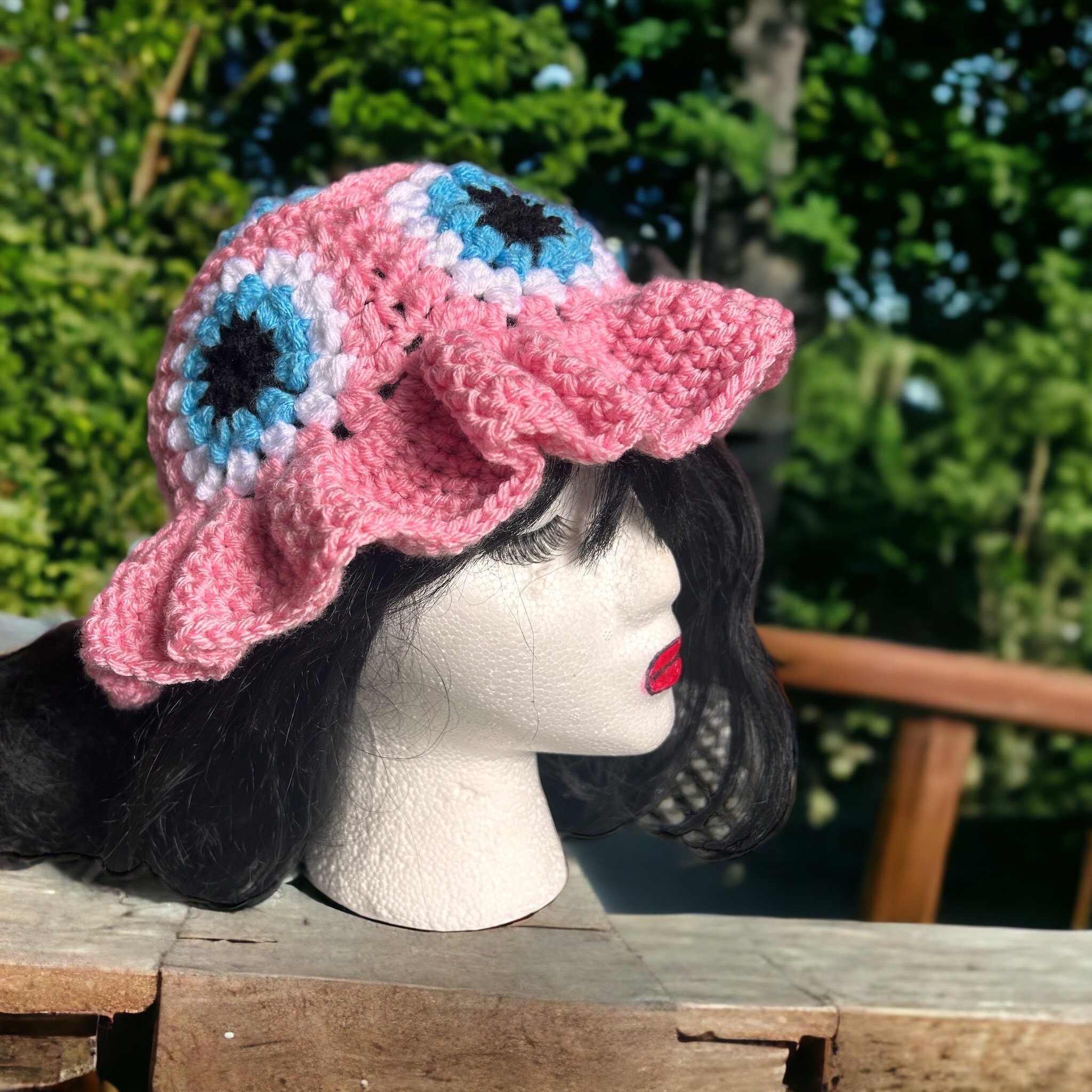 Evil Eye Crochet Bucket Hat - Etsy