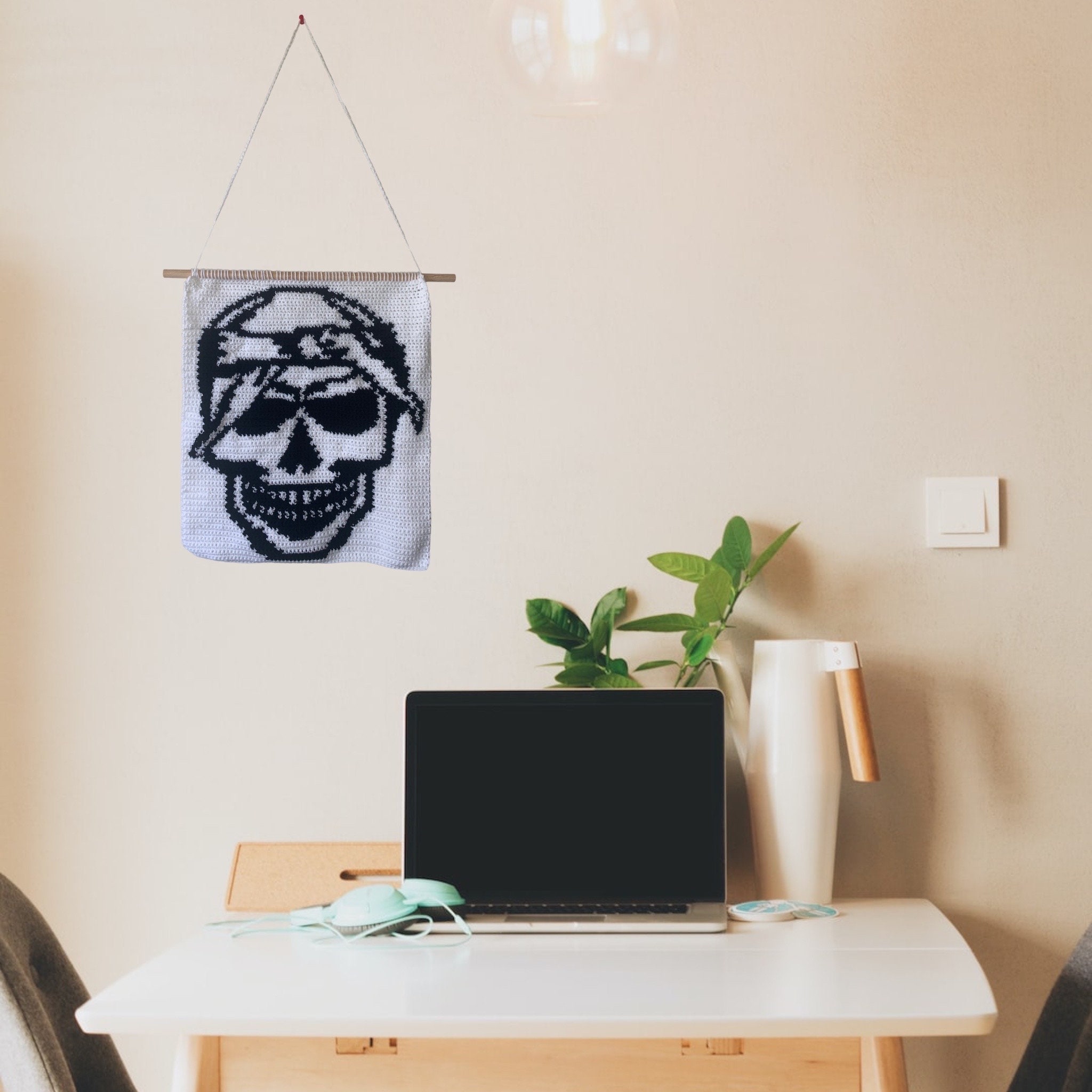 Gangsta Skull Crochet Pattern - Etsy