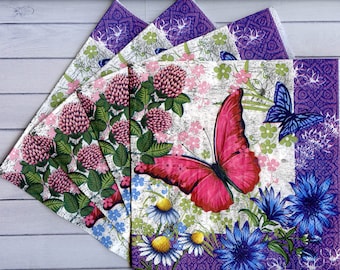 Decoupage butterfly | Etsy