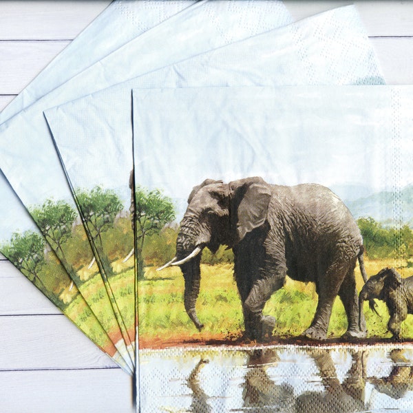 Elephant Napkins - Etsy