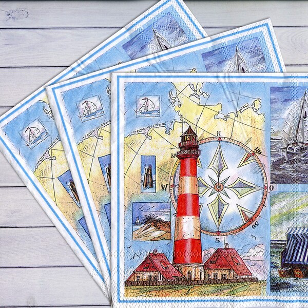 Lighthouse Wrapping Paper - Etsy
