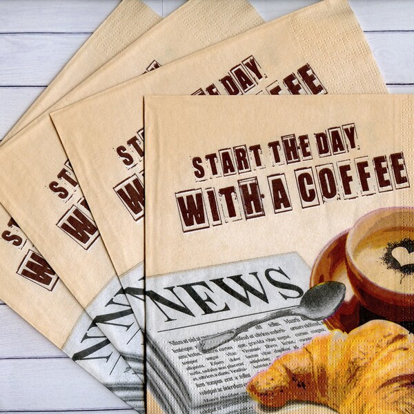 Coffee Napkins - Etsy