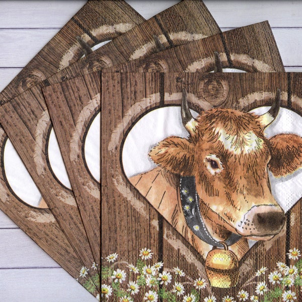 Cow Napkins - Etsy