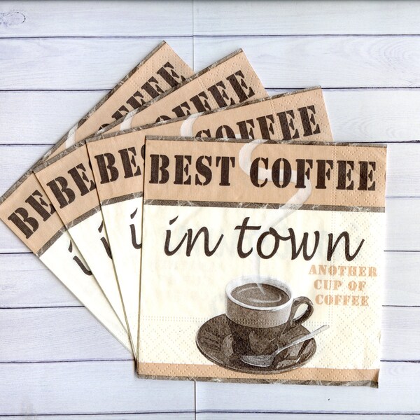 Coffee Napkins - Etsy
