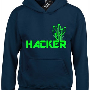 Hacker Hoodie Hoody Unisex Cool Computer Programmer IT Nerd | Etsy