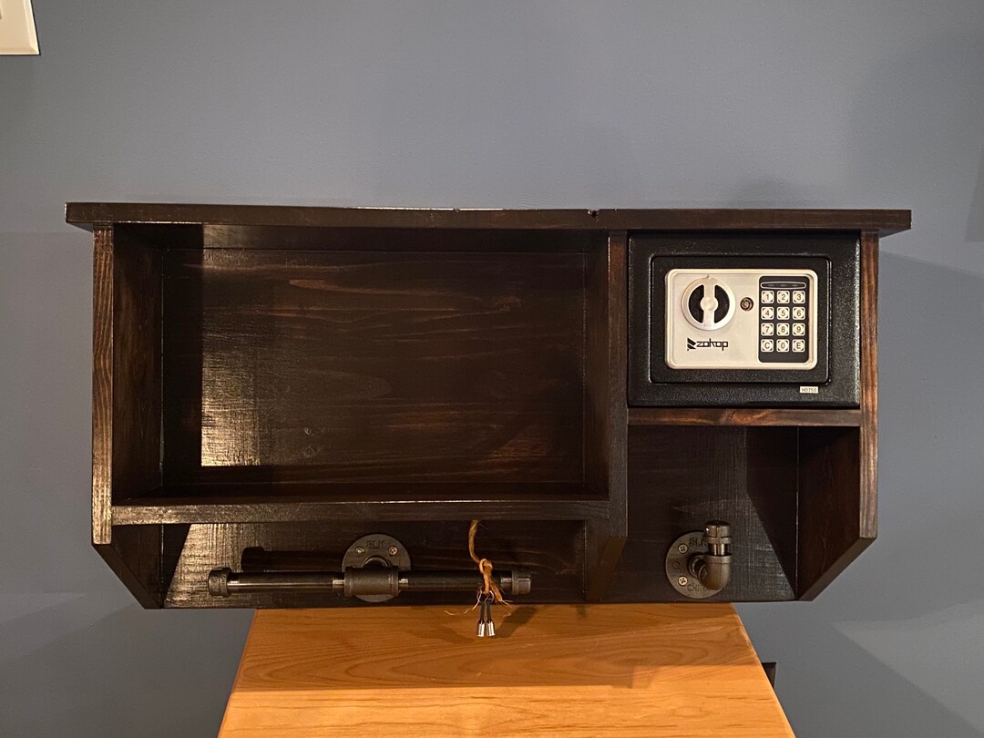 Kona Stained Wall Mounted Gear Rack - Etsy