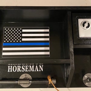 Thin Blue Line Flag Wall Rack - Etsy