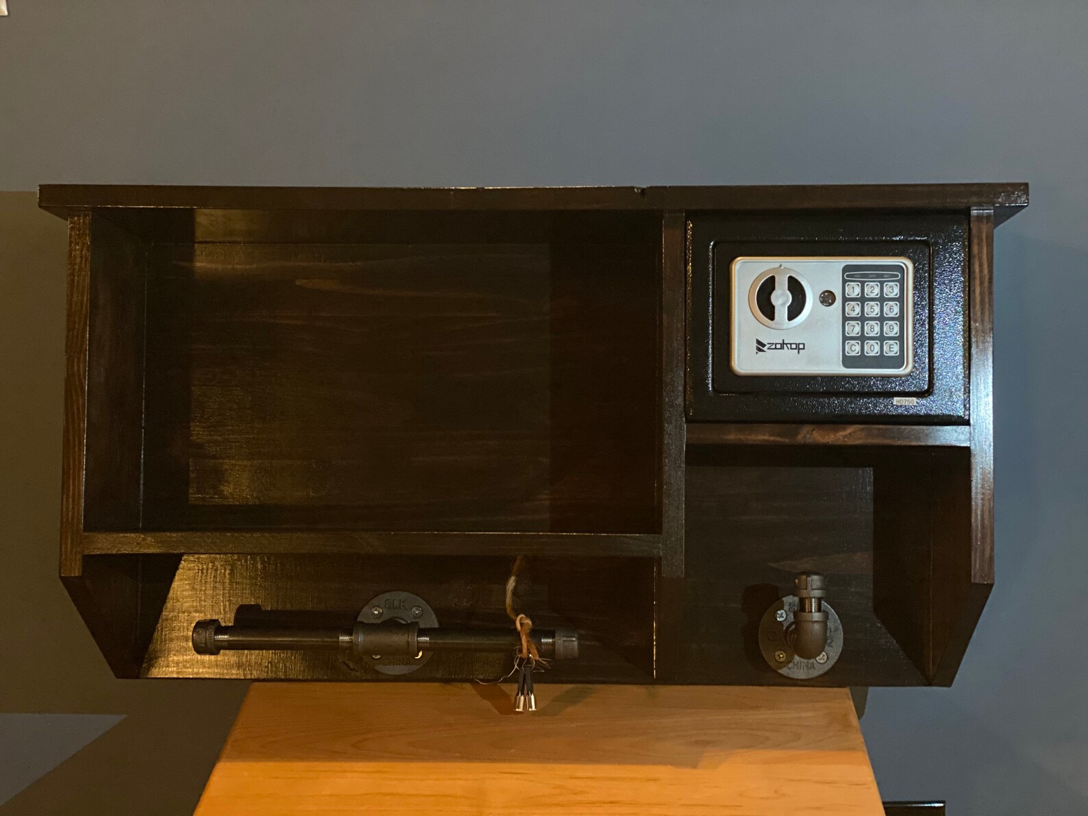 Kona Stained Wall Mounted Gear Rack - Etsy