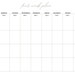 Four Week Plan Template - Etsy