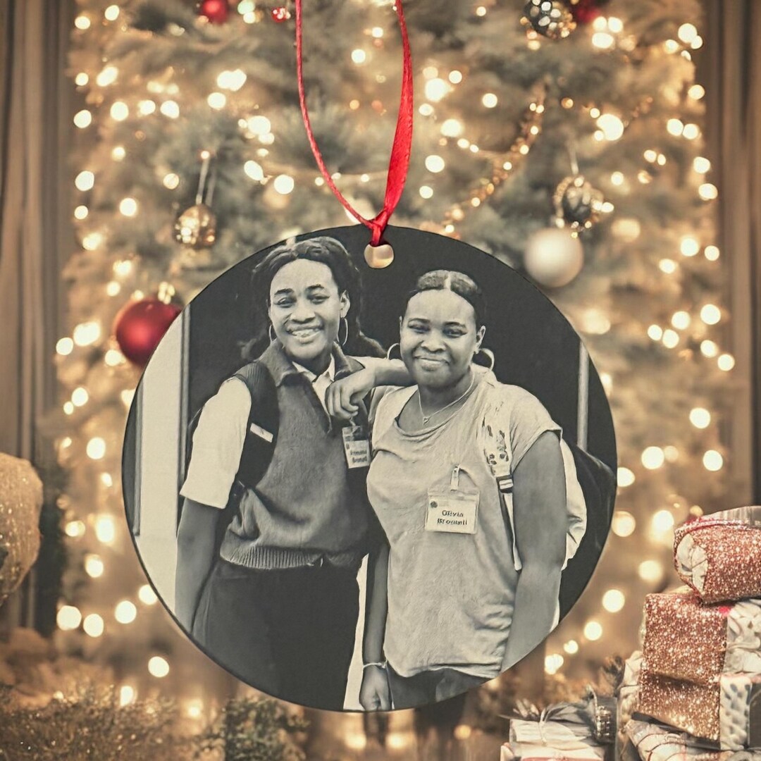 Custom Acrylic Engraved Photo Ornament - Etsy