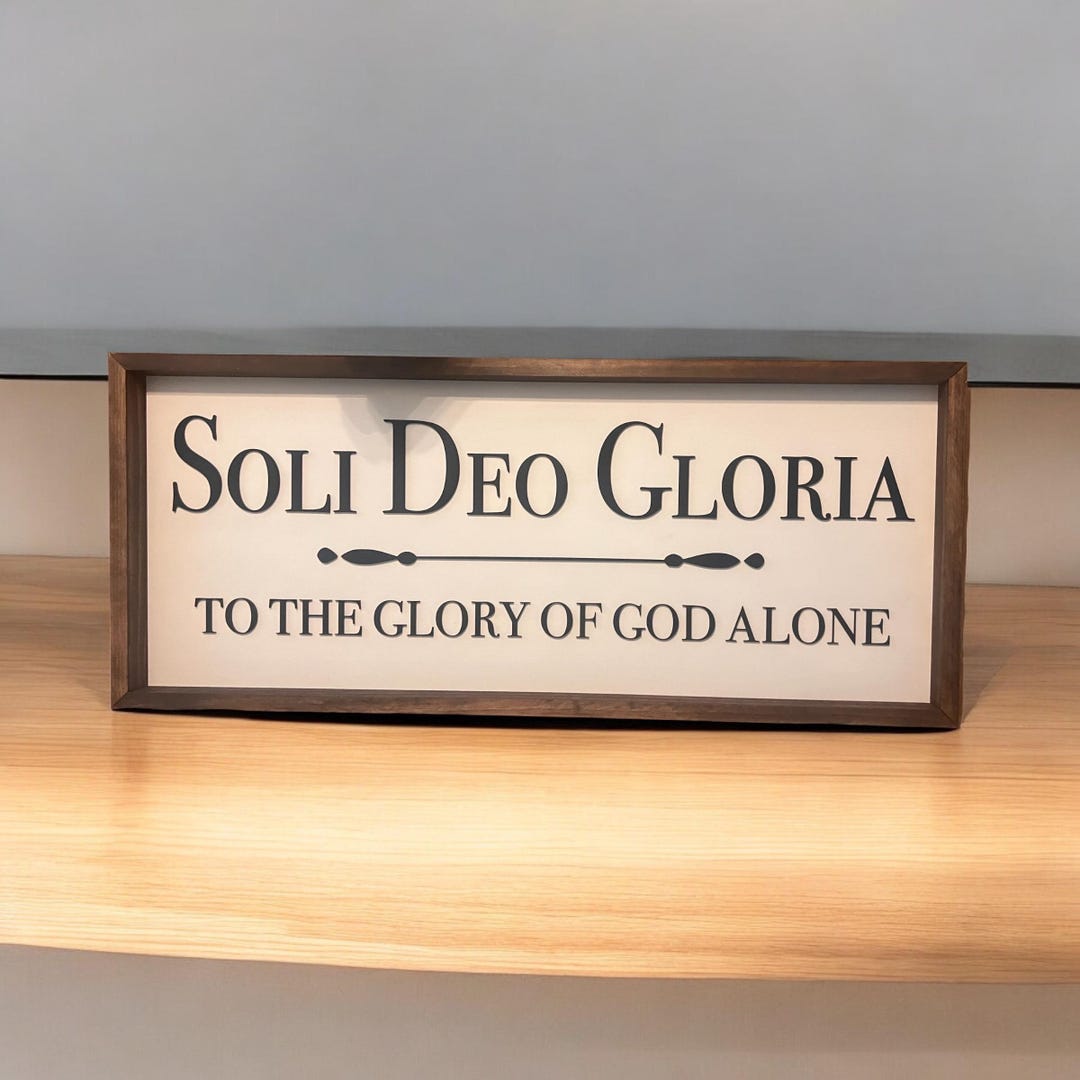 Soli Deo Gloria 3D Home Decor Sign - Etsy