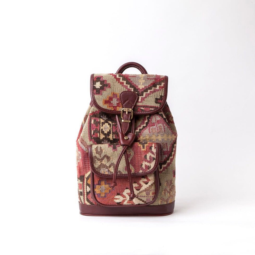 Kilim Backpack,carpet Bag,woman Kilim Bag, Turkish Kilim Bag, Handmade ...