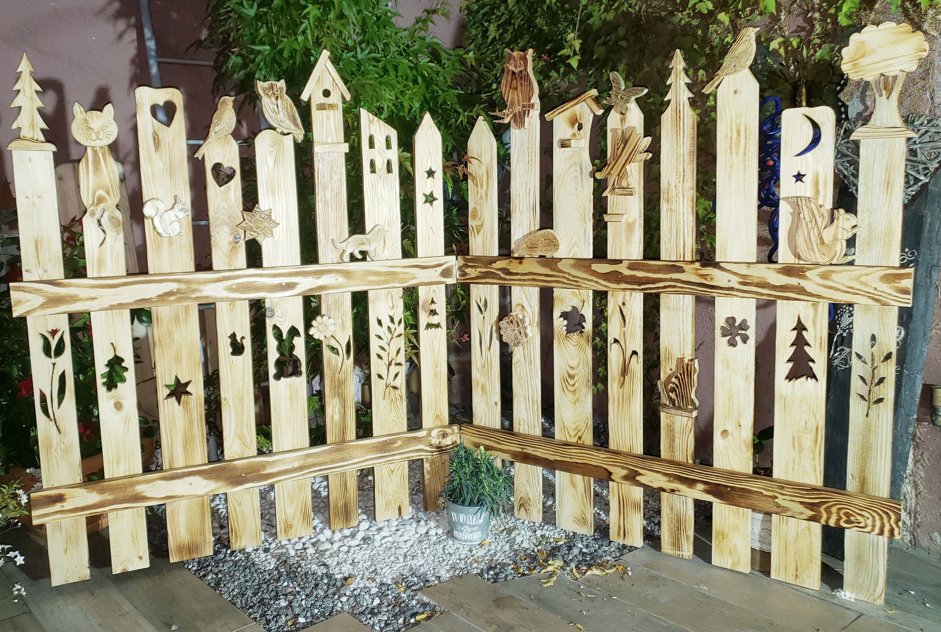 Einzigartigen spezialgefertigten handgemachten Deko Zaun für - Etsy.de