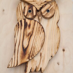 Eulen aus Holz, handangefertigt, Wandbild, Garten, Wohnung Deko Objekt, Geschenk - Etsy.de