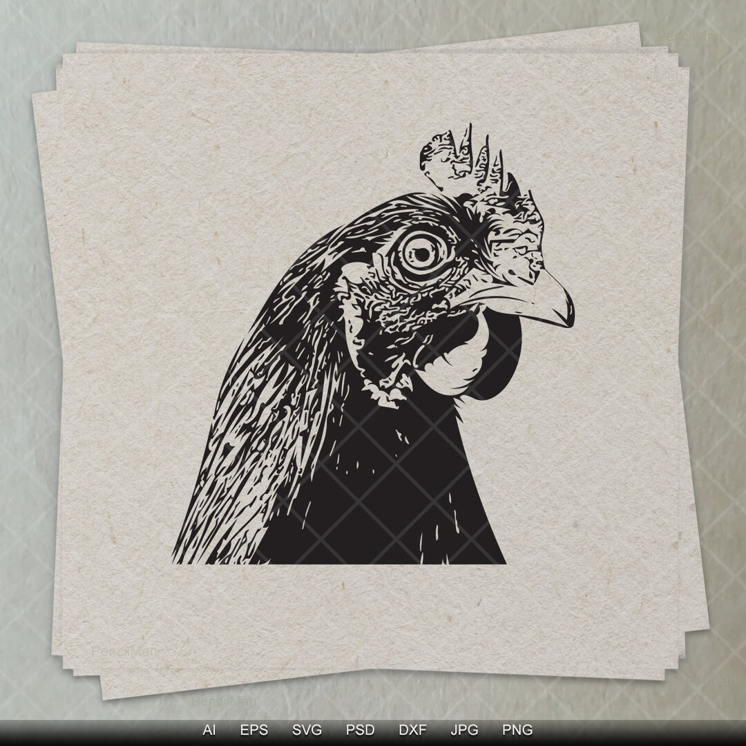 Vector Hen AI Eps Svg Psd Dwg Jpg Png Digital Drawing - Etsy Australia