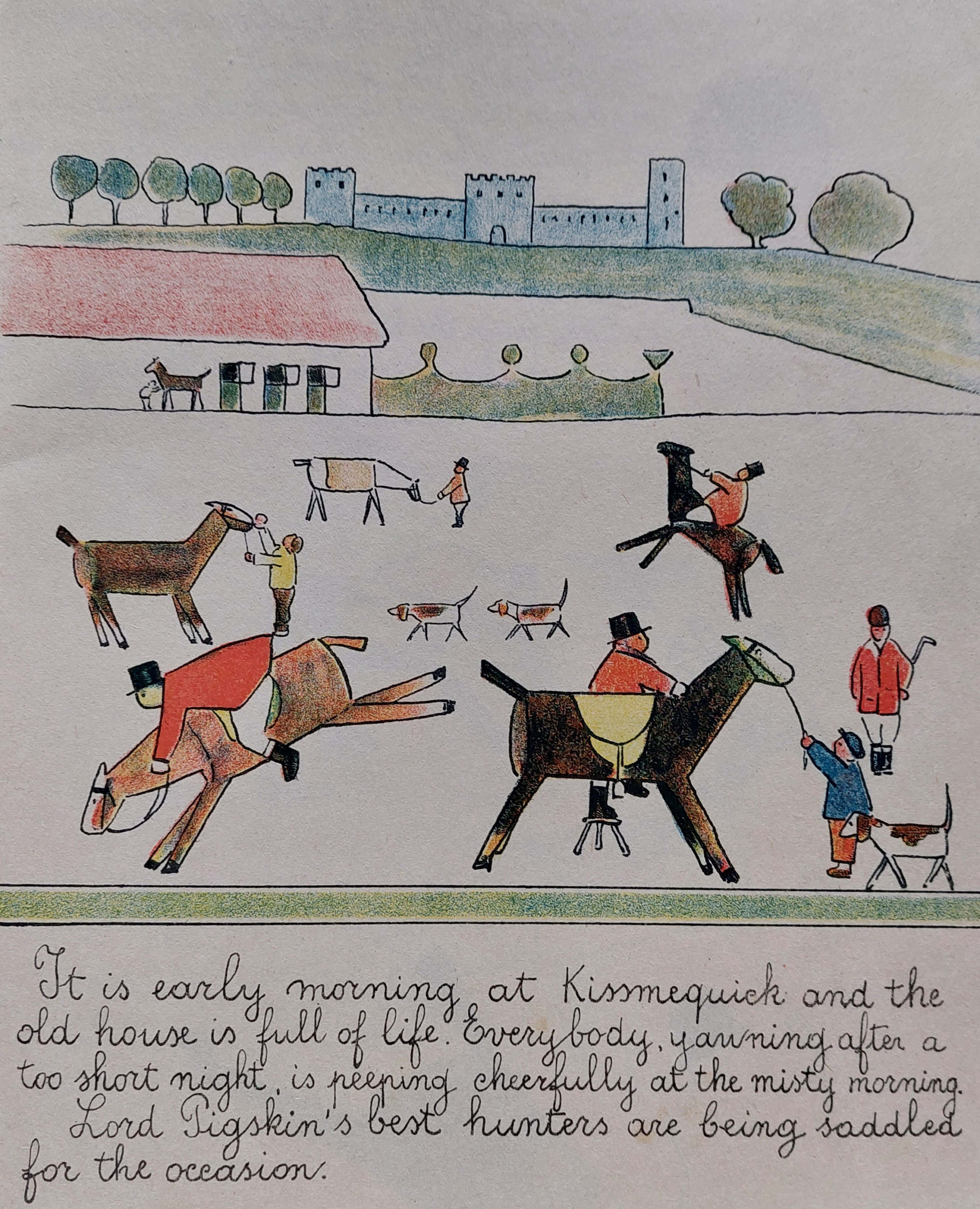 Early 20th Century Children's Book, Fox Hunting With Lord Pigskin ...
