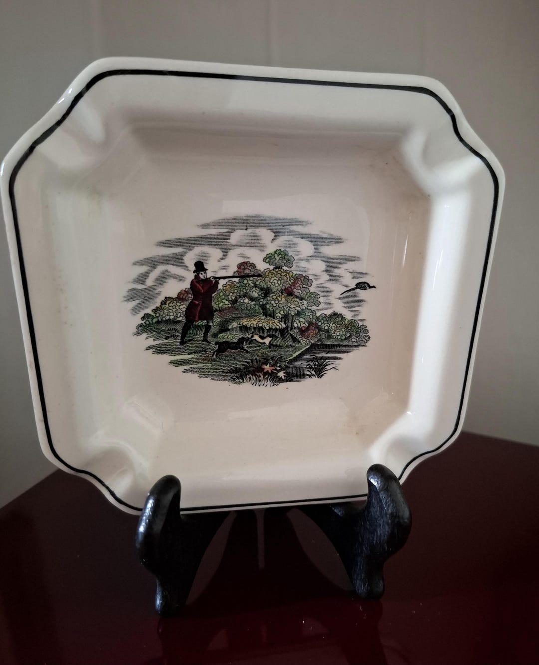 A COPELAND SPODE Ashtray Featuring a Pheasant Shooting Scene With Dog ...