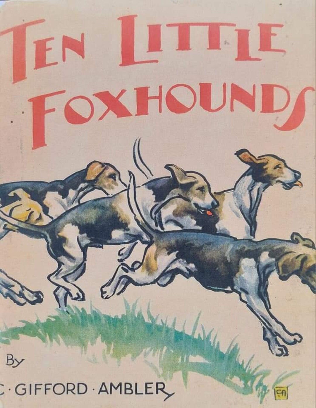 A Rare Children's Educational Counting Book From the 1950s. Fox Hounds ...