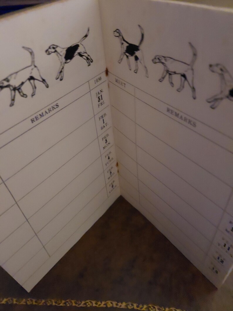 A 1930s Hunting Diary Superbly Illustrated by Cecil Aldin. Hunting ...