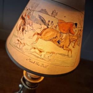 A Pair of Lamps, (x 2), Unique and Bespoke of Foxhunting Interest ...