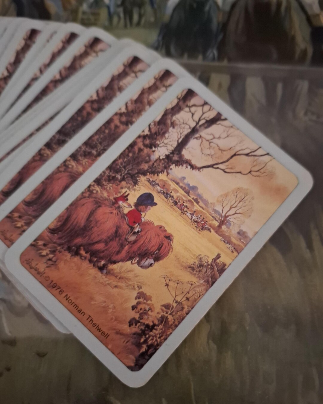 A Standard Deck of Playing Cards Featuring Fox Hunting Cartoons by ...