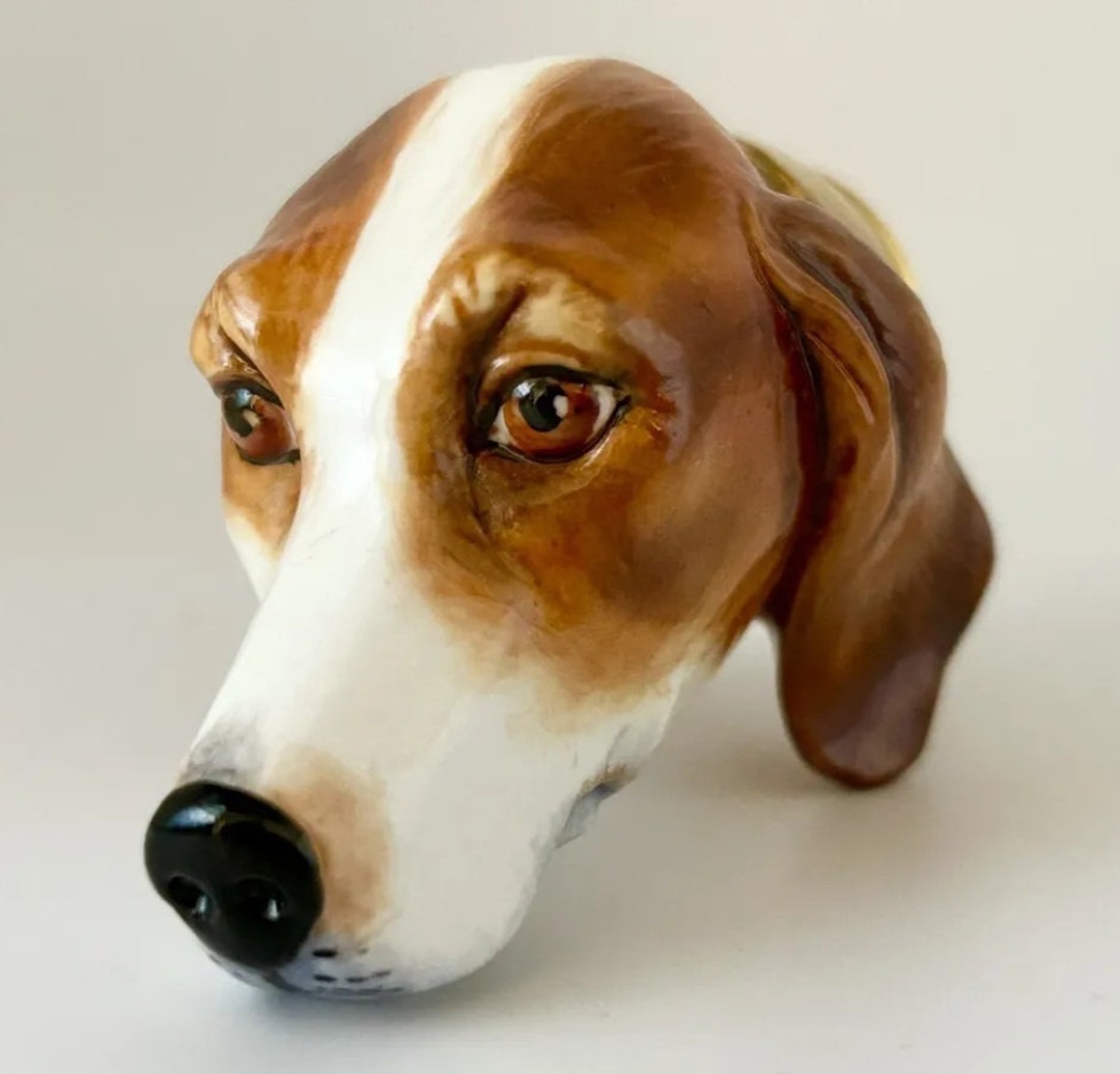 A Foxhound Stirrup Cup or Bonbonnier of Fox Hunting Interest. - Etsy