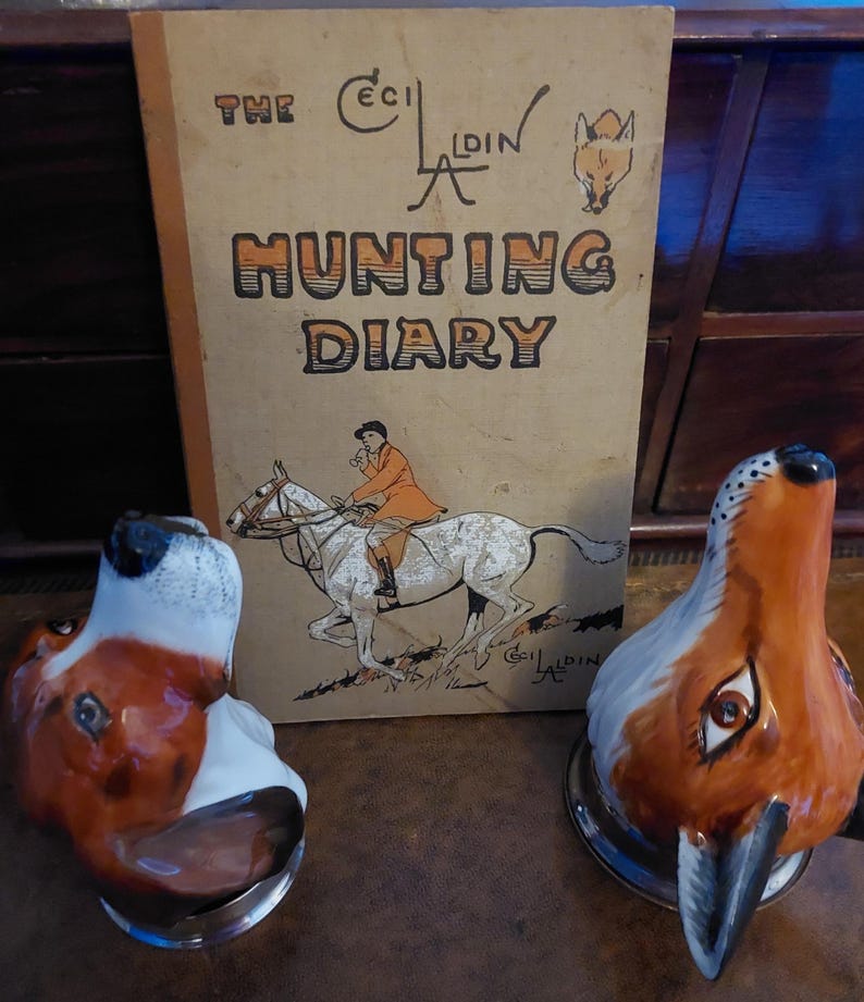 A 1930s Hunting Diary Superbly Illustrated by Cecil Aldin. Hunting ...