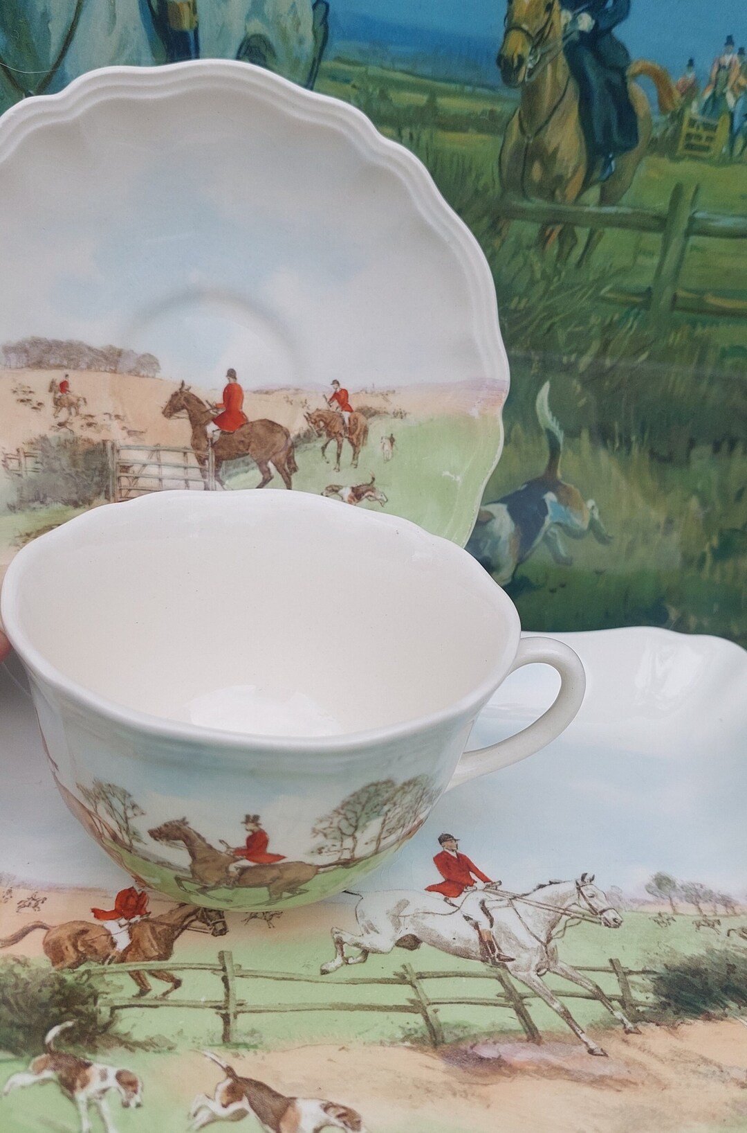 A Tea Set for One or a Tennis Set Featuring Charles Simpson's English ...